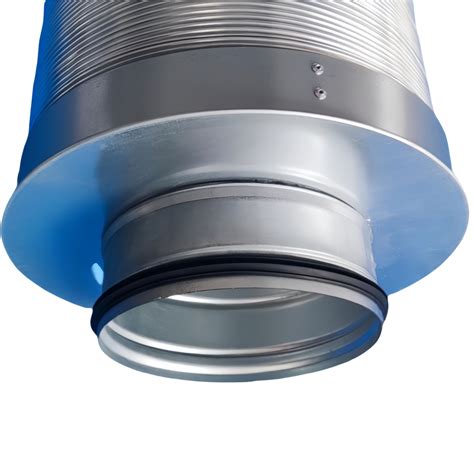 Silencer 75mm Inline Duct Connection Acoustic Noise Reducer For Fan