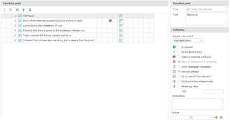 Checklist Configuration Handyman Support