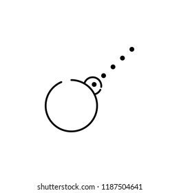 Hand Drawn Bomb Icon Big Black Stock Vector (Royalty Free) 1902232888 ...