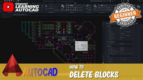 Autocad How To Delete Blocks Youtube
