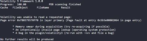 Page Error In Layer Primary In Volatility3 · Issue 889 · Volatilityfoundation Volatility3 · Github