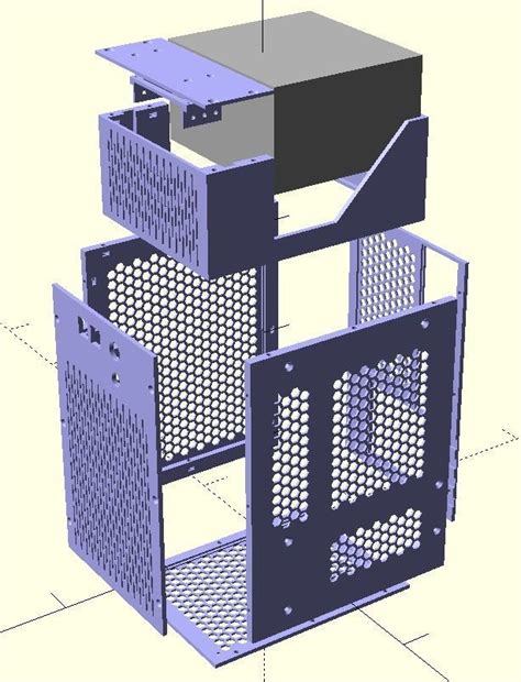 Compact Computer Matx Case 3d Model 3d Printable Cgtrader