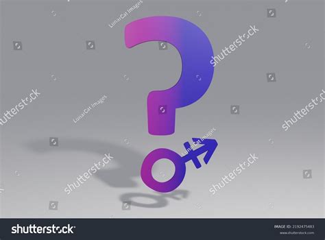 D Render Question Mark Sexuality Symbol Stock Illustration Shutterstock