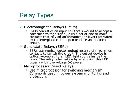 Protection And Relay Scheme Ppt