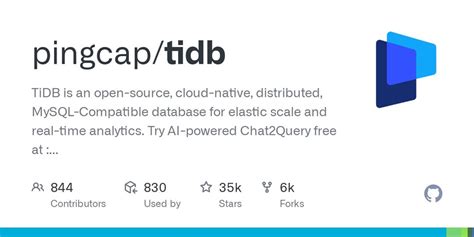 Tidb Is A Distributed Newsql Database Compatible With Mysql Protocol Rselfhosted
