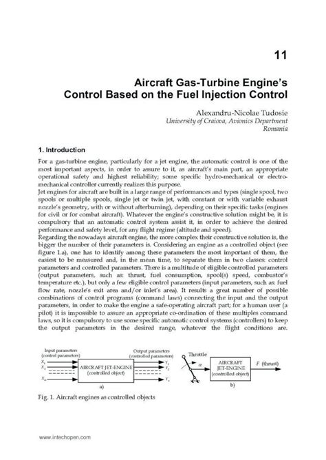 Pdf Aircraft Gas Turbine Engines Control Based On The Fuel Aircraft