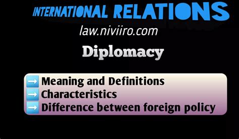 Foreign Policy Definitions Objectives Elements
