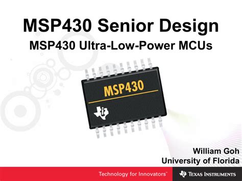 Msp430 Presentation