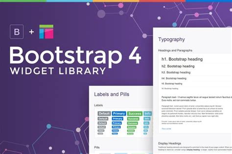 Axure Bootstrap 4 Widget Library