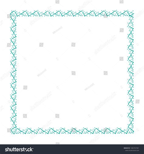 Decorative Square Border Vector Pattern Stock Vector Royalty Free Shutterstock