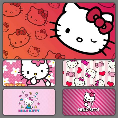 Miniso Hello Kitty Mousepad Large Gaming Compute Gamer Pc Keyboard
