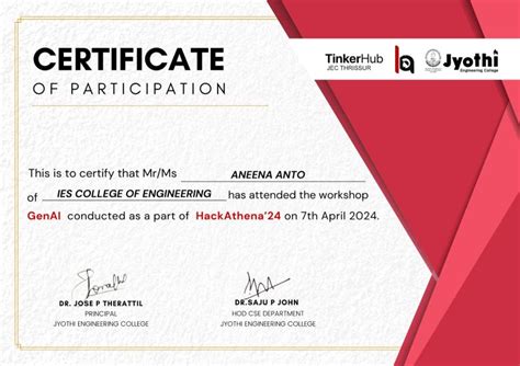 Aneena Anto On Linkedin Glad To Participate In The Workshop Gen Ai