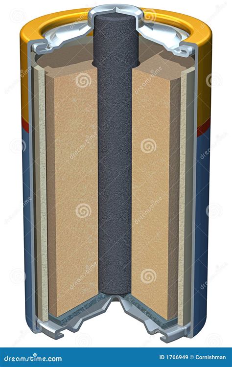 Battery Cutaway Royalty Free Illustration 1766949