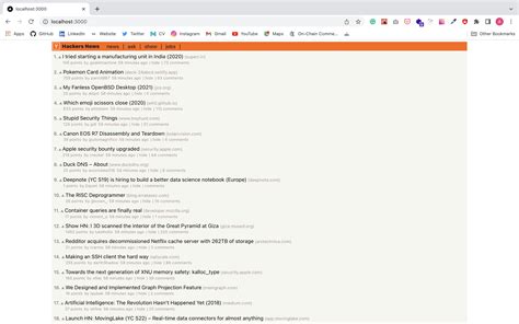 Hacker News Clone With Chakraui And React Query Abayomis Place