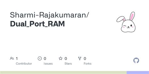 GitHub Sharmi Rajakumaran Dual Port RAM