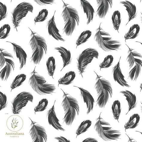 Feathers Fabric Australiana Fabrics