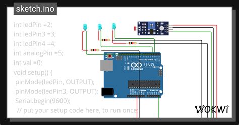 การเขียนคำสั่งควบคุมเปิดปิดไฟ Copy Wokwi Esp32 Stm32 Arduino Simulator