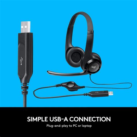 LOGITECH H390 USB COMPUTER HEADSET With Enhanced Digital Audio And In Compumarts Egypt
