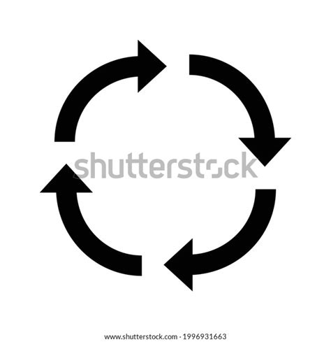 Curved Arrow Set Vector Icon Isolated Stock Vector Royalty Free Shutterstock
