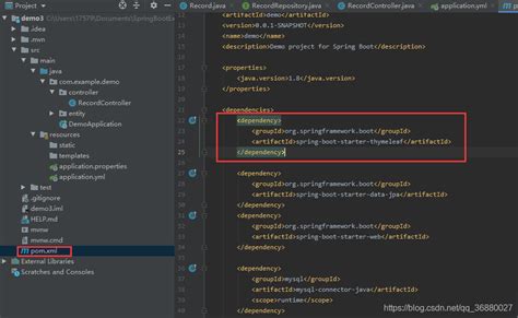 Springboot：html和mysql数据交互实例 昨夜昙花 博客园