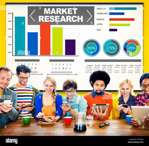 Market Research Analysis Bar Graph Solution Strategy Concept Stock Photo Alamy