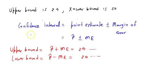 Solved Determine The Point Estimate Of The Population Mean And Margin