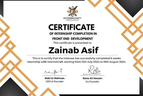 Zainab Asif On Linkedin Internship Frontenddevelopment Uiux Grateful Nextsteps