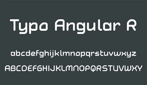 Typo Angular Rounded Free Font