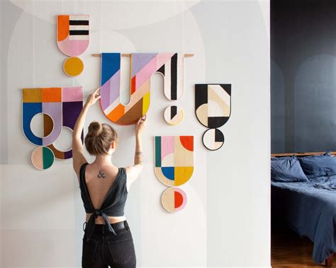 Artist Spotlight Emily Van Hoff Diy Wall Art Contemporary Quilts Geometric Quilt