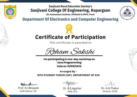 sakshi roham on linkedin certification javaprogramming