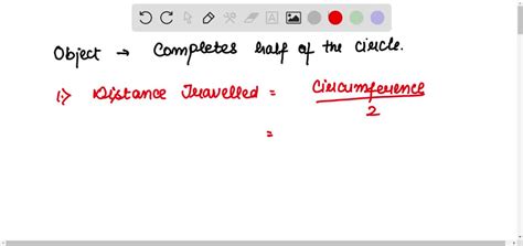 Solved An Object Is Moving With The Uniform Speed In A Circle Of