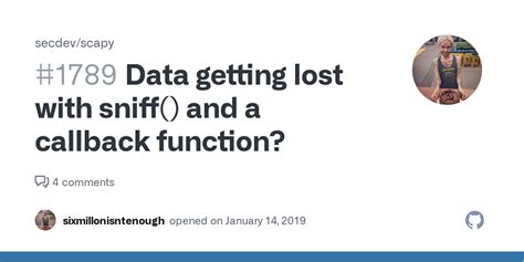 Data Getting Lost With Sniff And A Callback Function · Issue 1789