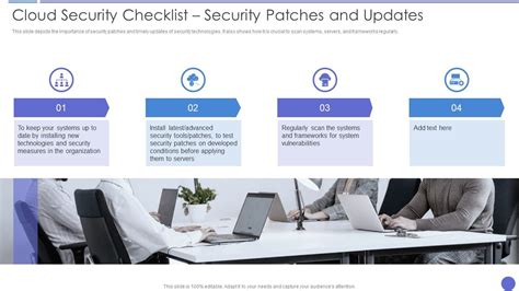 cloud security checklist security patches and updates summary pdf
