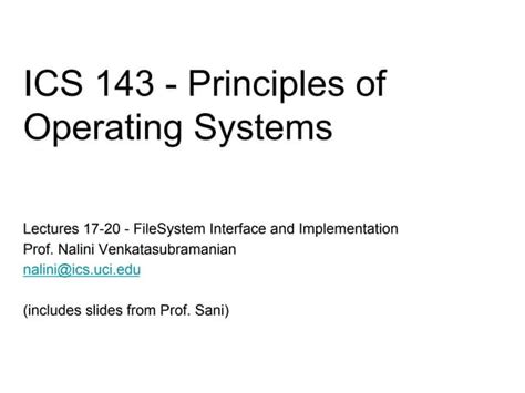 File Management In Operating System Pptx