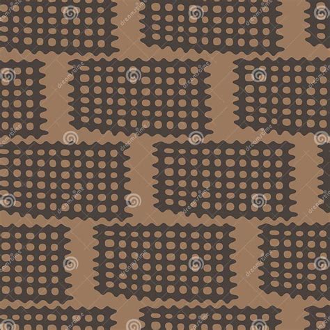 Abstract Pattern With Structured Grid Like Shapes Stock Illustration