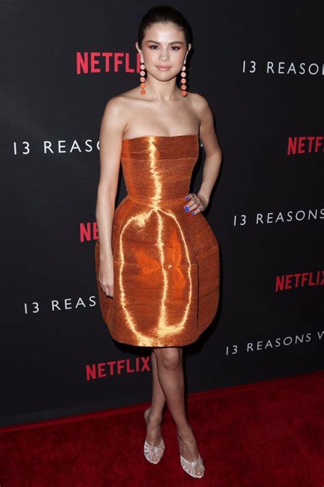 Selena Gomez In Oscar de la Renta At Netflix ’13 Reasons Why’ LA Premiere