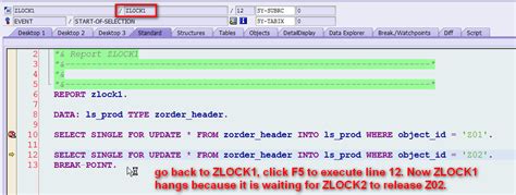 An Example Of Database Deadlock In Sap Table Sap Community