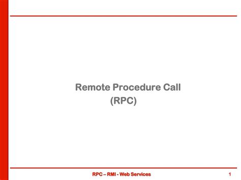 PPT Remote Procedure Call RPC PowerPoint Presentation Free Download ID