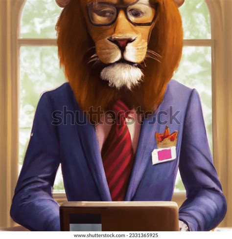 Anthropomorphic Artistic Image Close Assertive Face Ai Generated Image