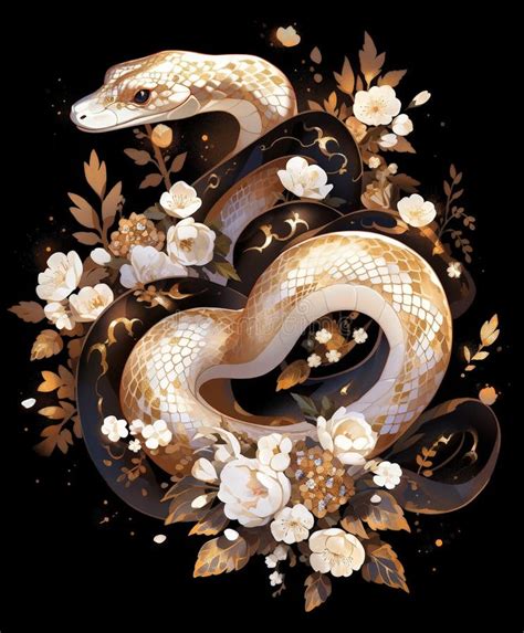 Embrace Prosperity Chinese New Year S Python Symbolism In Ornate Golden Decorative Tradition