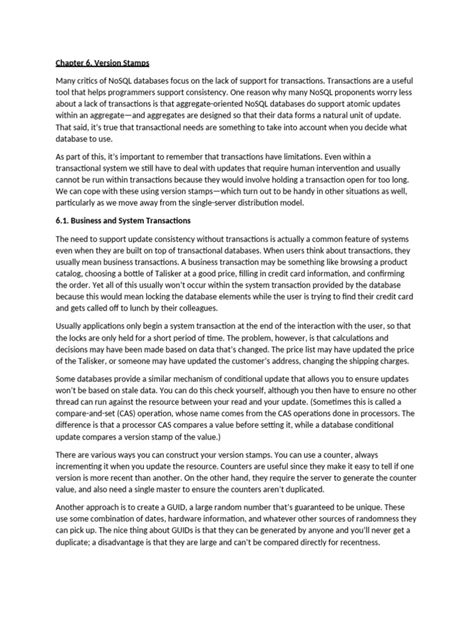 Notes Nosql Module 2 Leason 6 Pdf Database Transaction No Sql