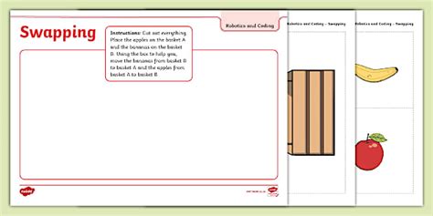 Robotics And Coding Swapping The Fruit Twinkl