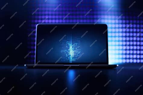 Premium Photo Cyberwarfare And Digital Espionage Closeup Of A Computer Screen With A Hacker