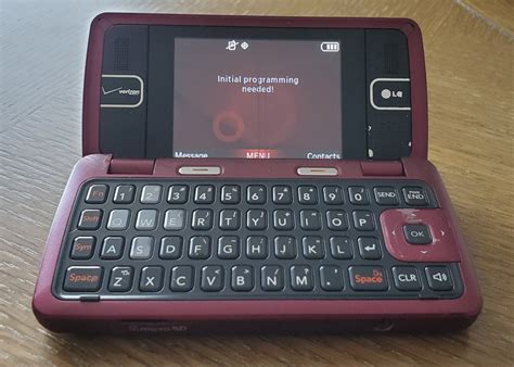 Lg Env2 Vx9100m Verizon Cell Phone Red Works Vintage Throwback
