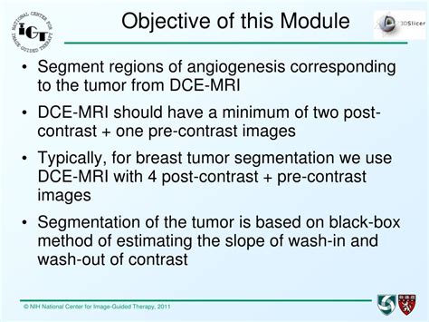 Ppt Tumor Segmentation From Dce Mri With Opencad Powerpoint