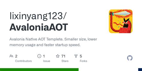 Github Lixinyang123 Avaloniaaot Avalonia Native Aot Templete