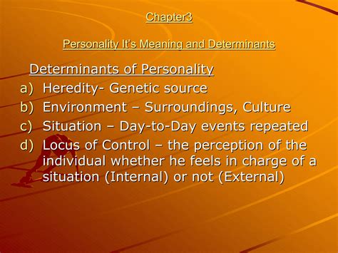 Personality Meaning And Determinants Pdf