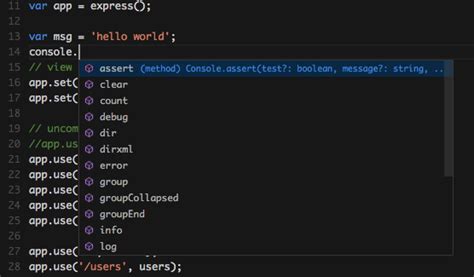 Visual Studio Code For Node Js Development