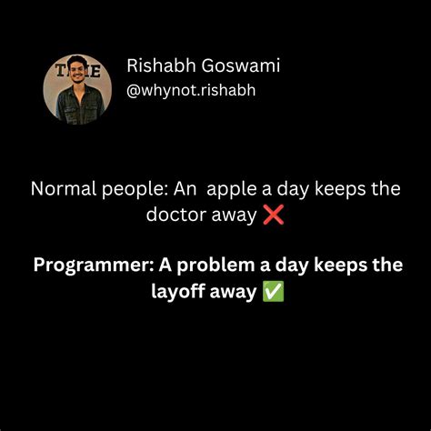 rishabh goswami on linkedin problemsolving jobsecurity programminglife