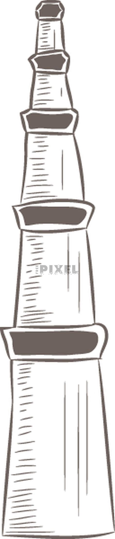 Qutub Minar Vector Art Icons And Graphics For Free Download Qutub Minar Icons Free Download